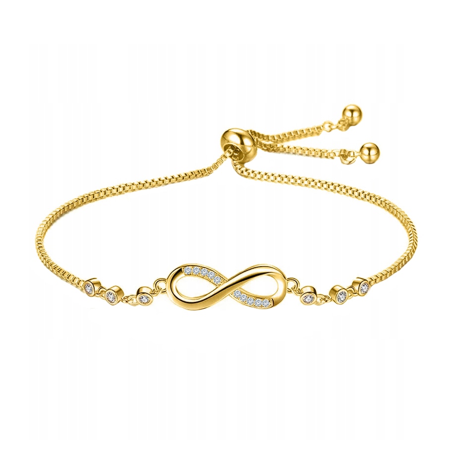 Bratara, Mennica Bydgoska, Argint 925, Semnul infinitului, auriu - eMAG.ro