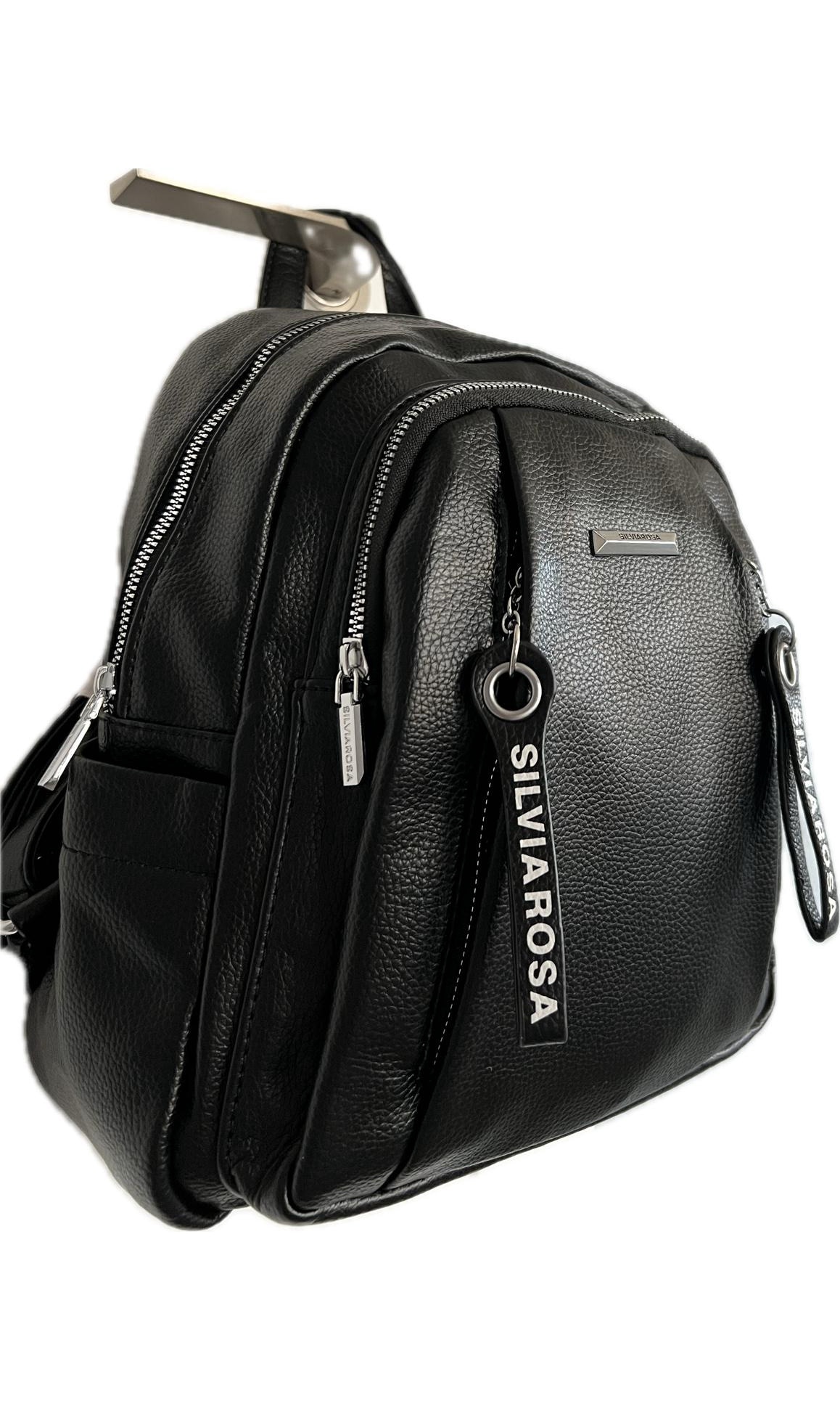 Rucsac silviarosa piele eco verde, 27 x 35 x 18 cm - eMAG.ro