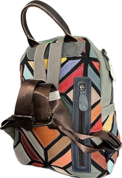 Rucsac dama colorat piele naturala - eMAG.ro