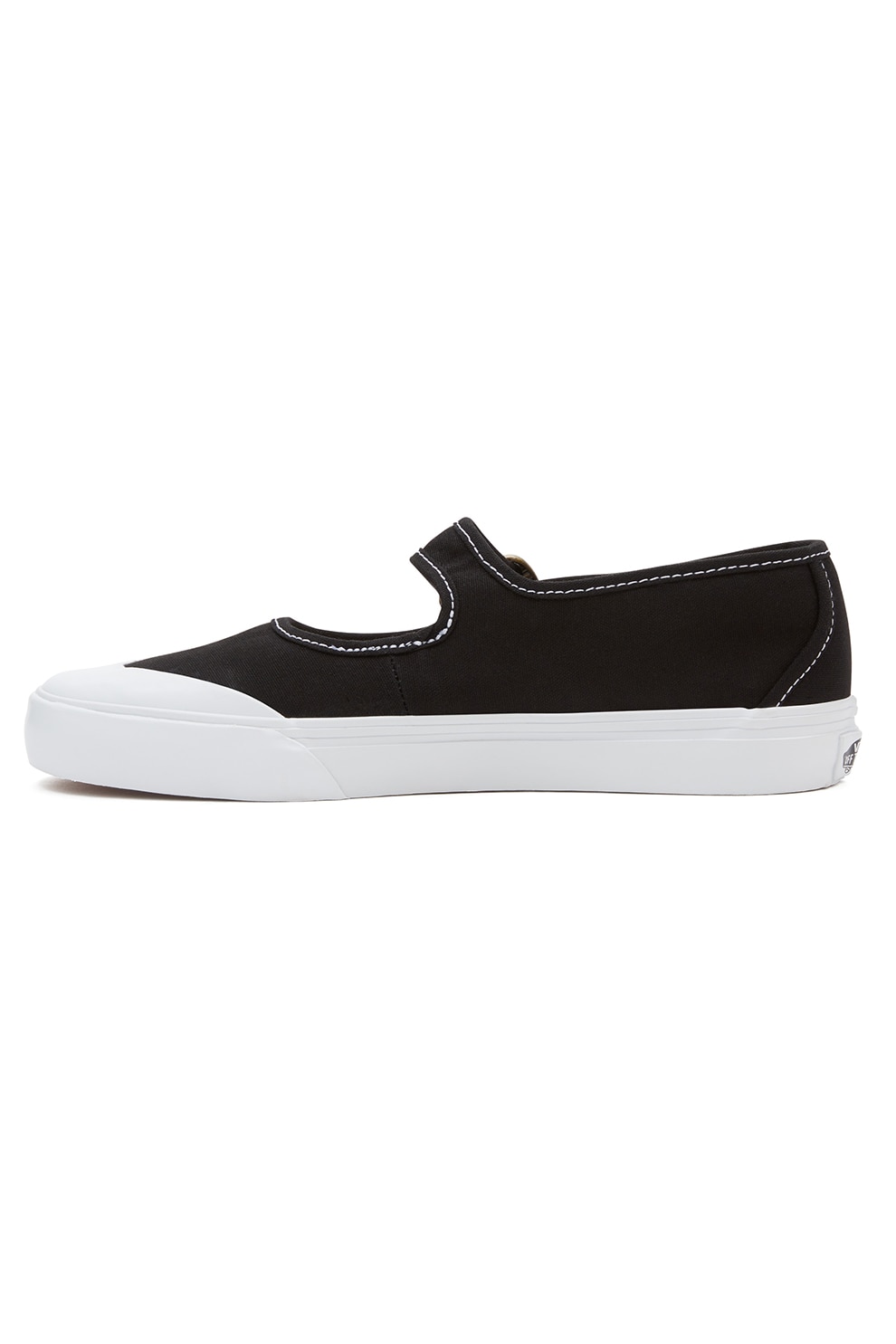 Vans, Pantofi Mary Jane de panza cu catarama, Alb, Negru, 7.5 - eMAG.ro
