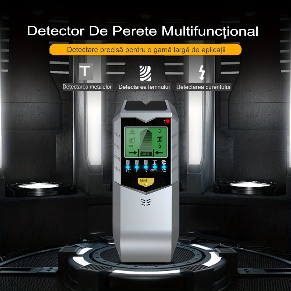 Detector 5-in-1, Scaner de Perete, Localizare Cabluri Electrice, Metale ...