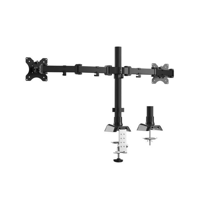 Suport birou 2 monitoare amXea M17 Negru, pentru monitoare 13"-32" pana ...