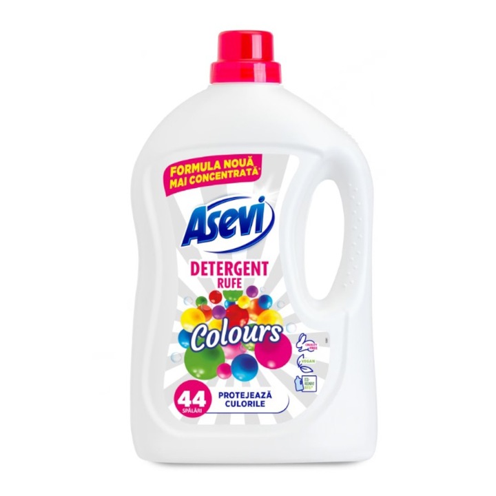 Set 2 x Detergent de Rufe Asevi Colours, 2.4 l, 44 Spalari - eMAG.ro