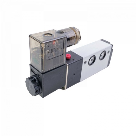 Electrovalva pneumatica 5 cai (o intrare de 1/4" - 2 iesiri 12mm si ...