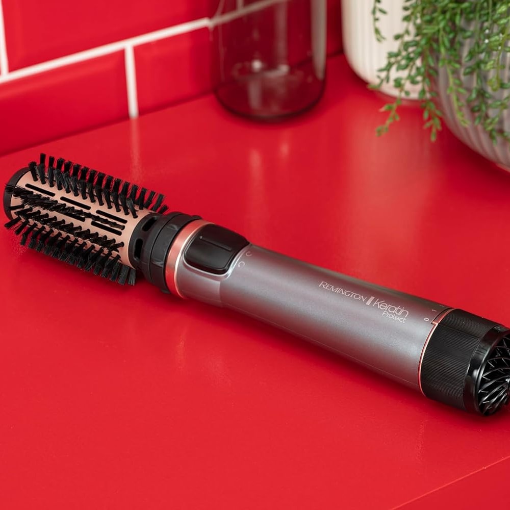 Perie de par electrica, Remington, 3 accesorii, 1000 W, Gri/Auriu - eMAG.ro