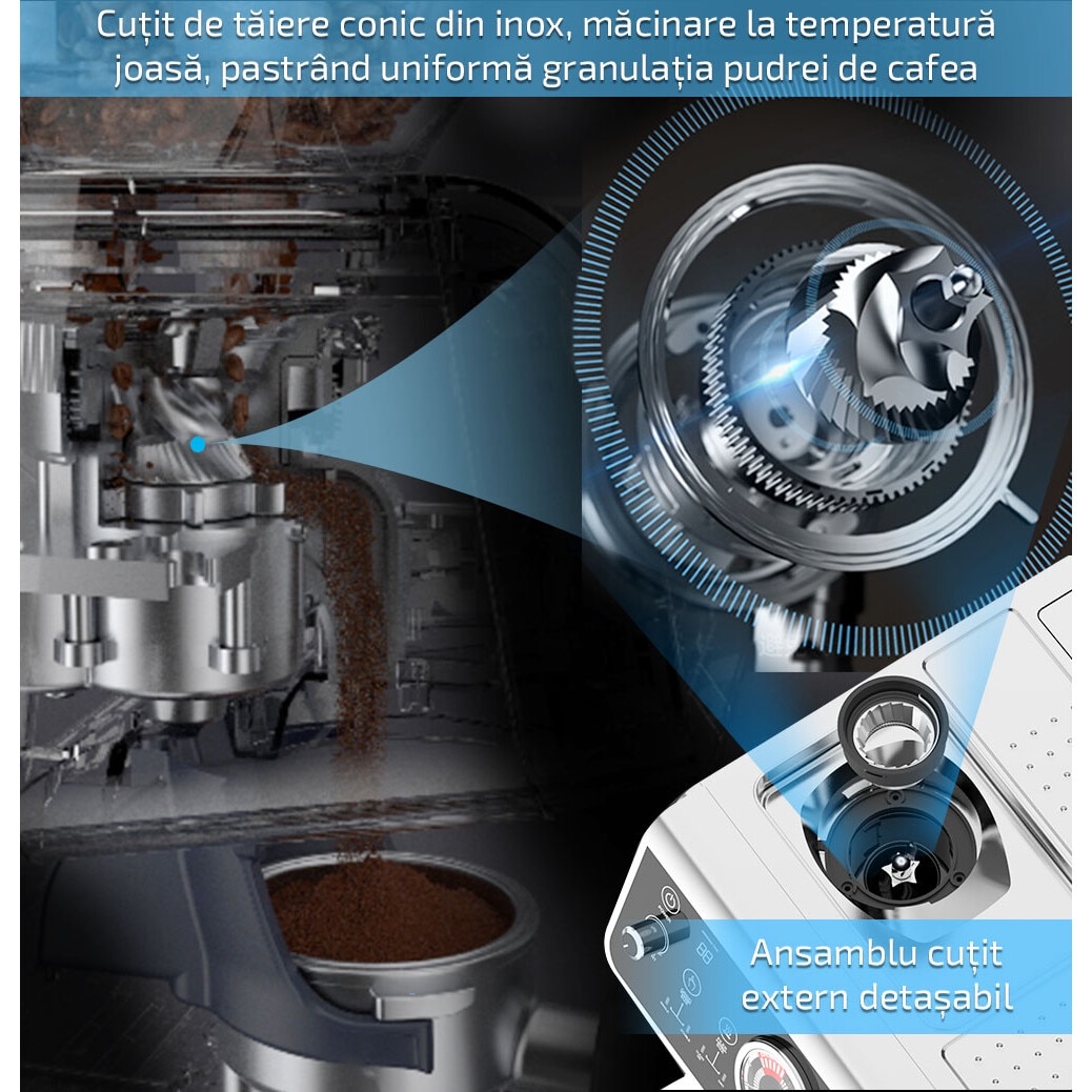 Кафе машина за еспресо ZASS Pro Line ZEM 11, полупрофесионална, Мощност ...