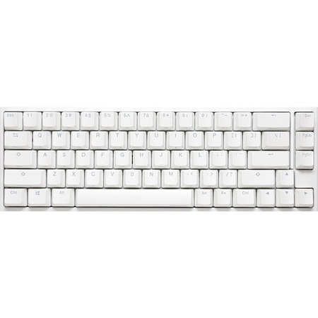 Геймърска клавиатура Ducky One 2 SF, MX-Red, RGB LED, бяла - eMAG.bg