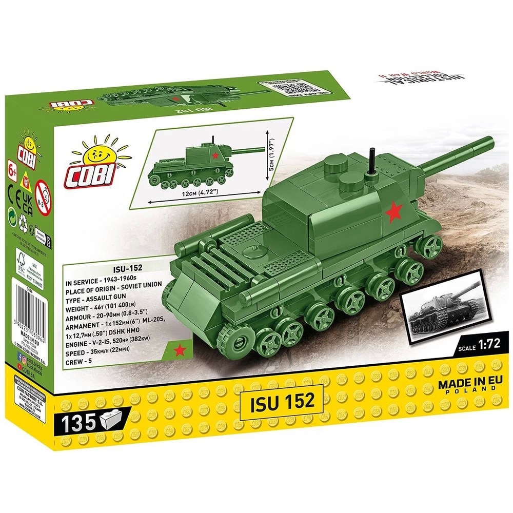 COBI Építőkészlet WWII 3096 ISU 152, 135 darabos - eMAG.hu