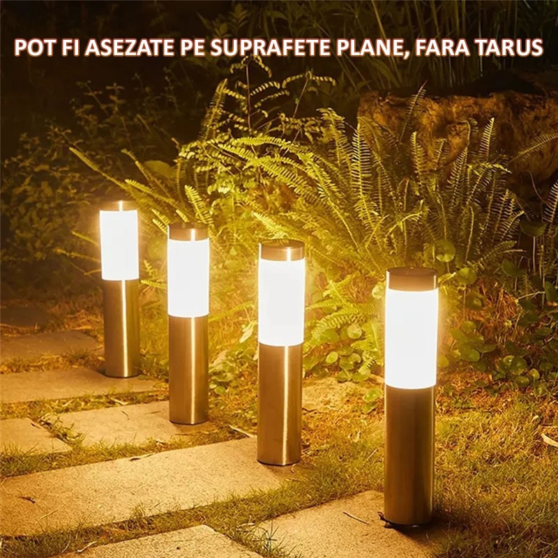 Set 2 lampi solare de exterior cu tarus NEXTLY, pentru gradina ...