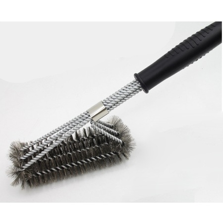 Perie pentru curatat gratar, sarma si racleta, inox, Negru - eMAG.ro