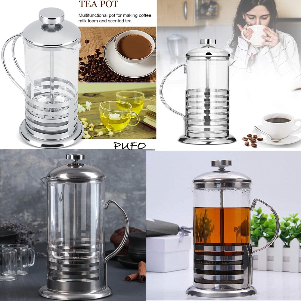 Ceainic infuzor Simple din sticla borosilicata cu maner si sita de tip ...