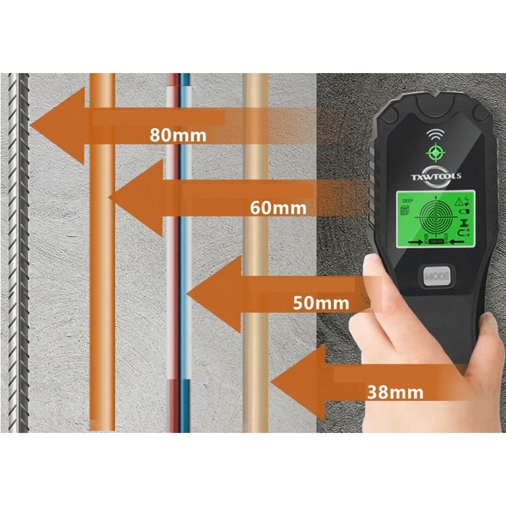 Detector de cabluri electrice, grinzi, lemne si metale, 6 in 1 ...