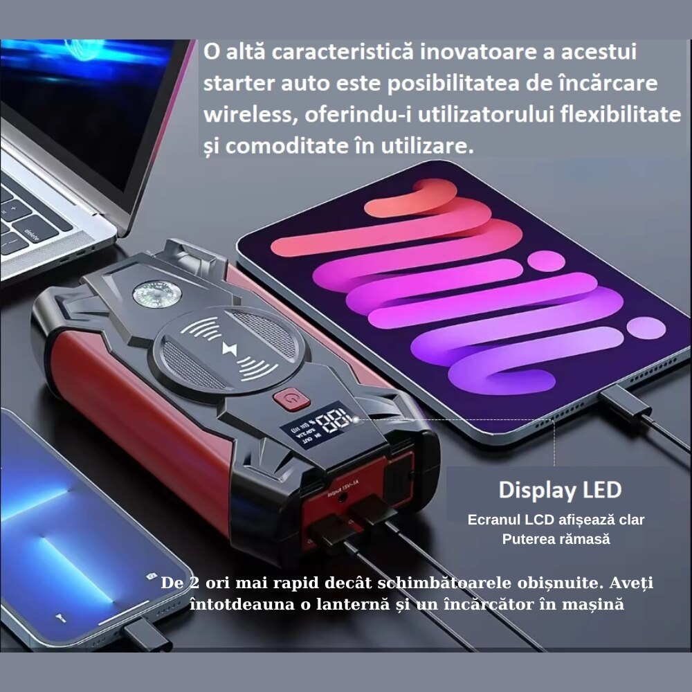 Starter Auto Profesional, Exaltus®, Multifunctional, Pentru motoare ...