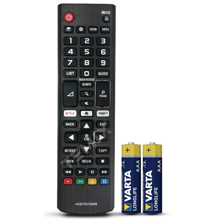 Telecomanda universala LG, compatibila cu toate televizoarele LG LCD/LED Smart, AKB75095308 ...