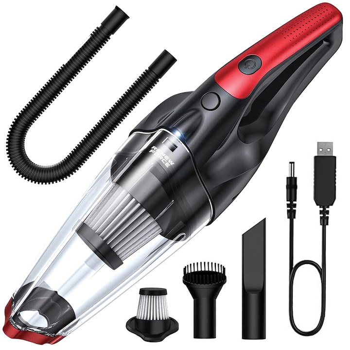 Aspirator de Mana Portabil cu Acumulator NewEvo, pentru Uz Casnic sau ...