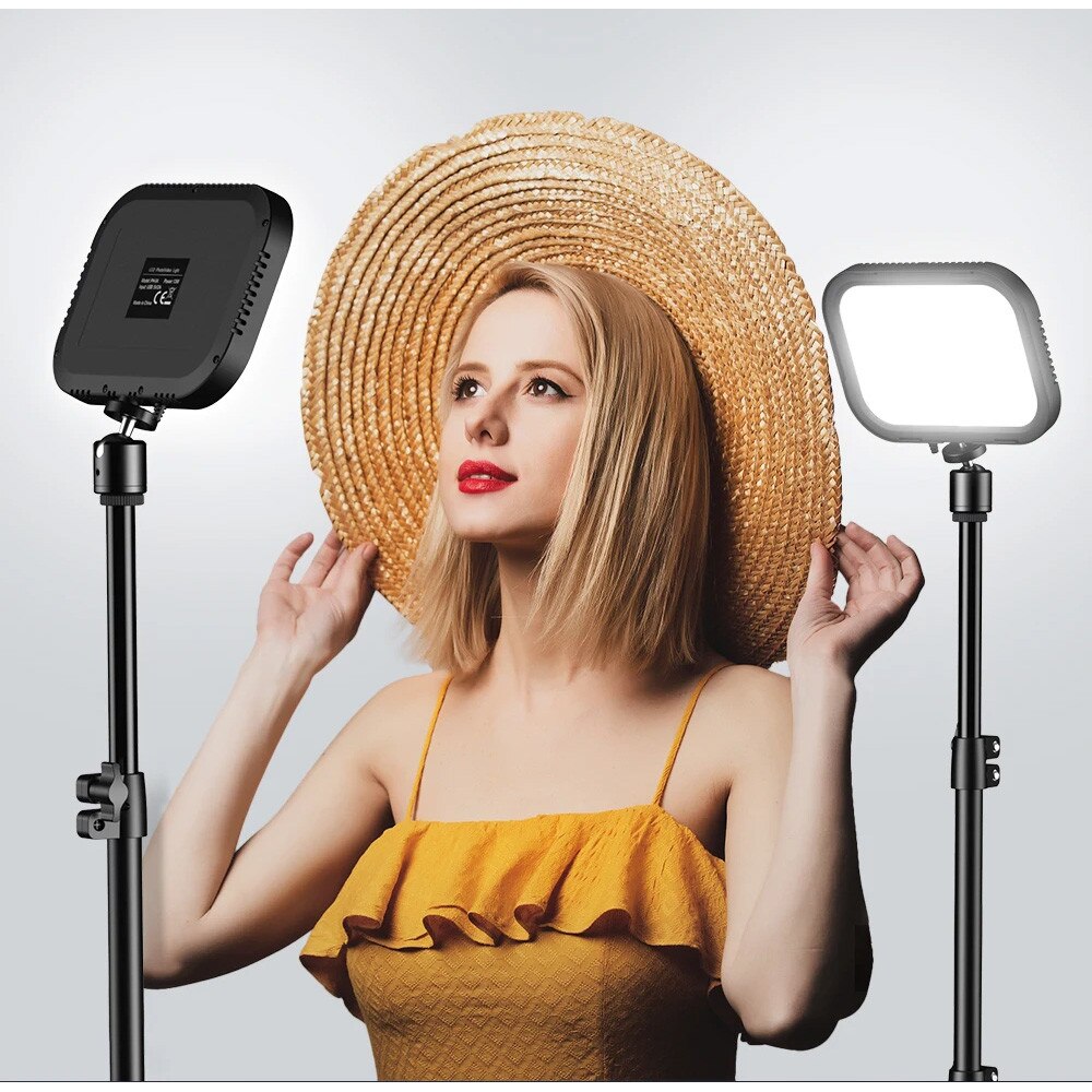 Set 2 Lumini Studio Led, Apexel, Trepied Aluminiu, Multifunctional ...