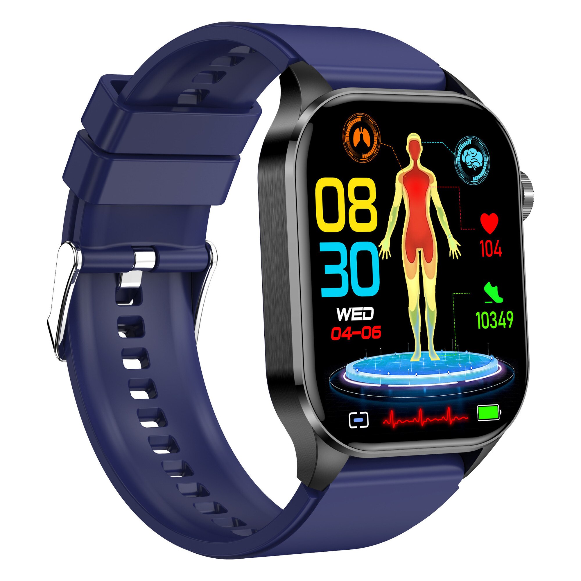 Ceas Smartwatch Sanatate, Alhena®, Masurare Acid Uric Si Glicemie Fara ...