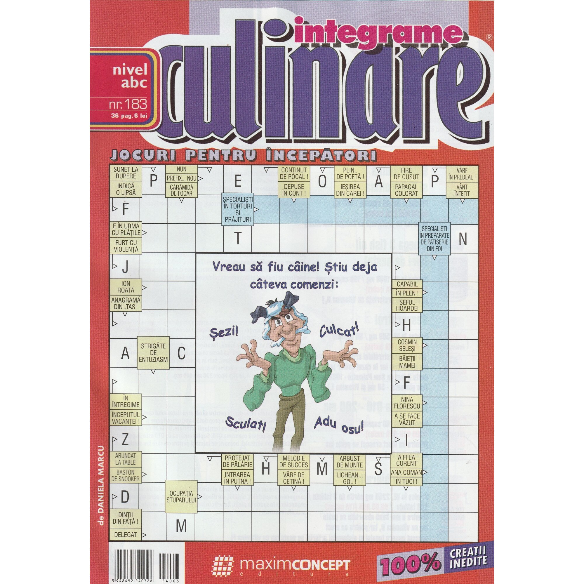 Integrame culinare 183 - nivel usor, editura Maxim - eMAG.ro