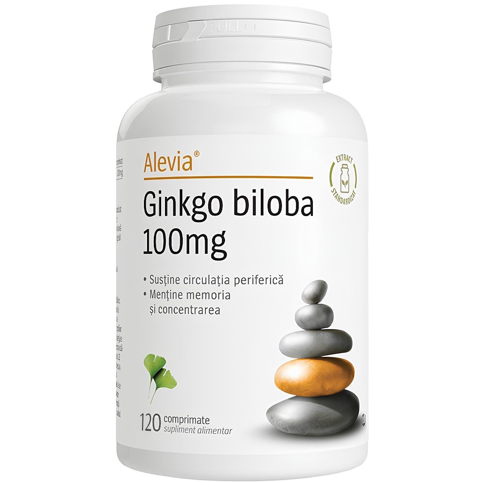 Ginkgo Biloba 100mg extract standardizat (24% ginkgoflavone, 6% lactone ...