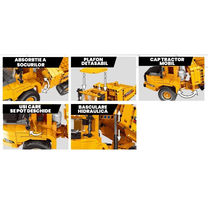 Set constructie basculanta, 545 piese - eMAG.ro