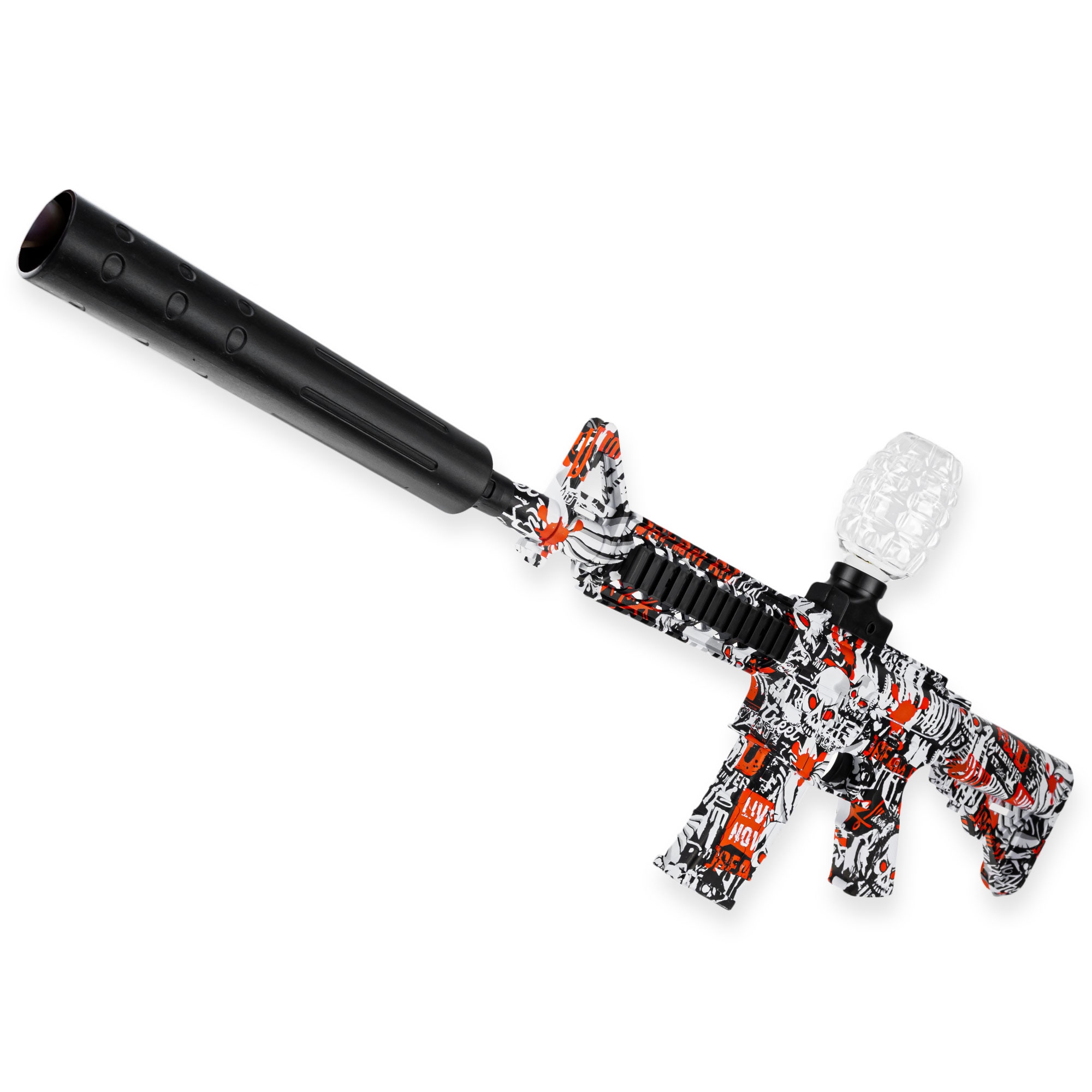 Pusca cu pistol electric, 78 cm, automat bile de gel, set mare, 1000 ...