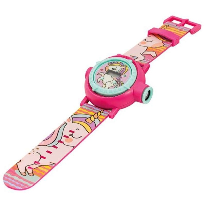 Ceas de mana pentru copii, model cu unicorn prevazut cu proiector ...