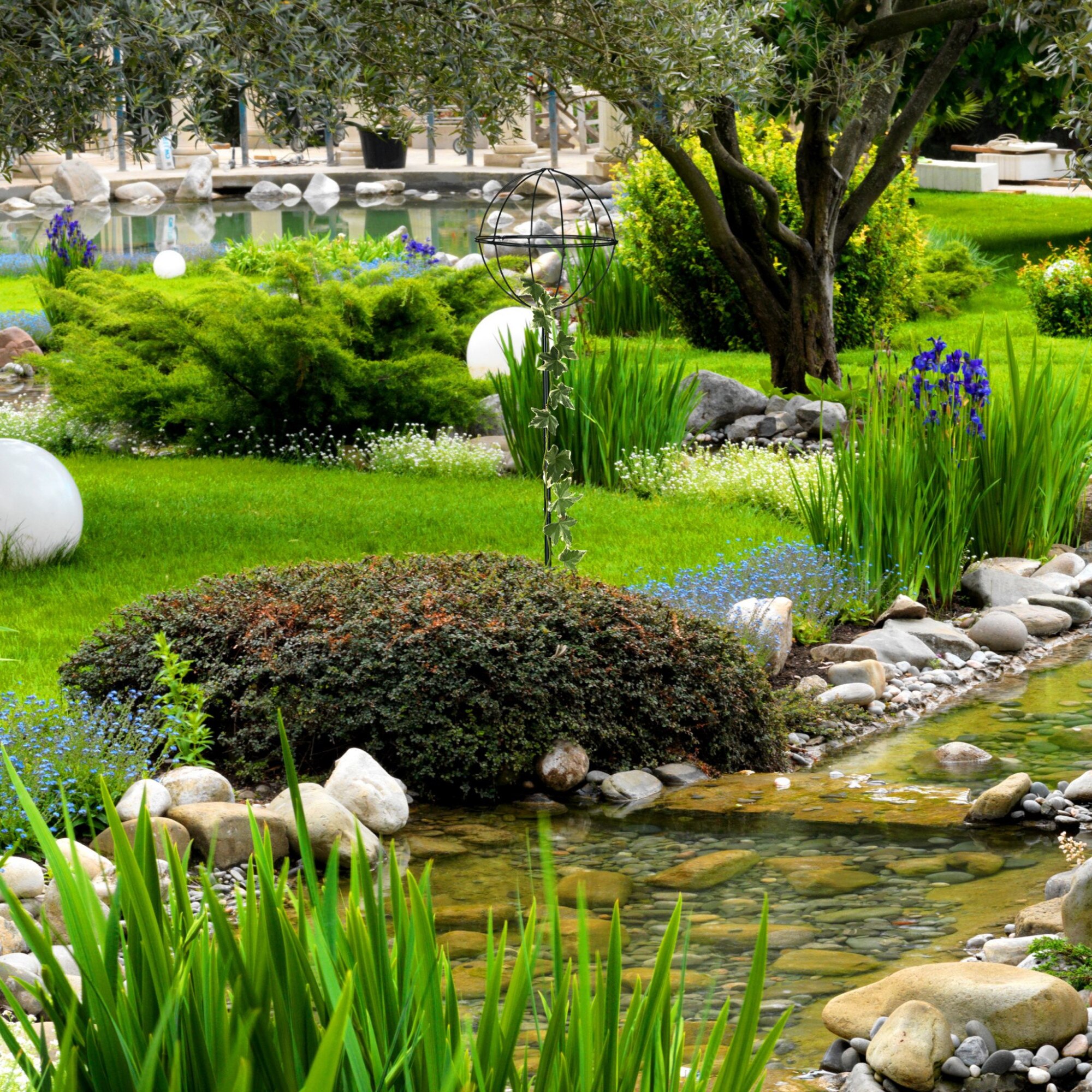 Set 2 arcade metalice Relaxdays, pentru flori cataratoare, verde, 80x22 ...