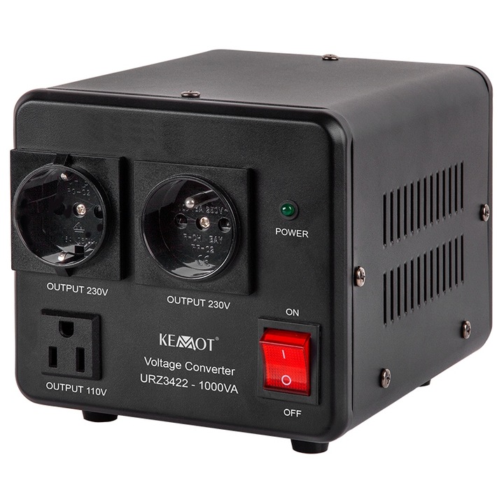 Convertor Tensiune Electrica 115V - 220/230V, Putere 800W 1000VA, 3 ...