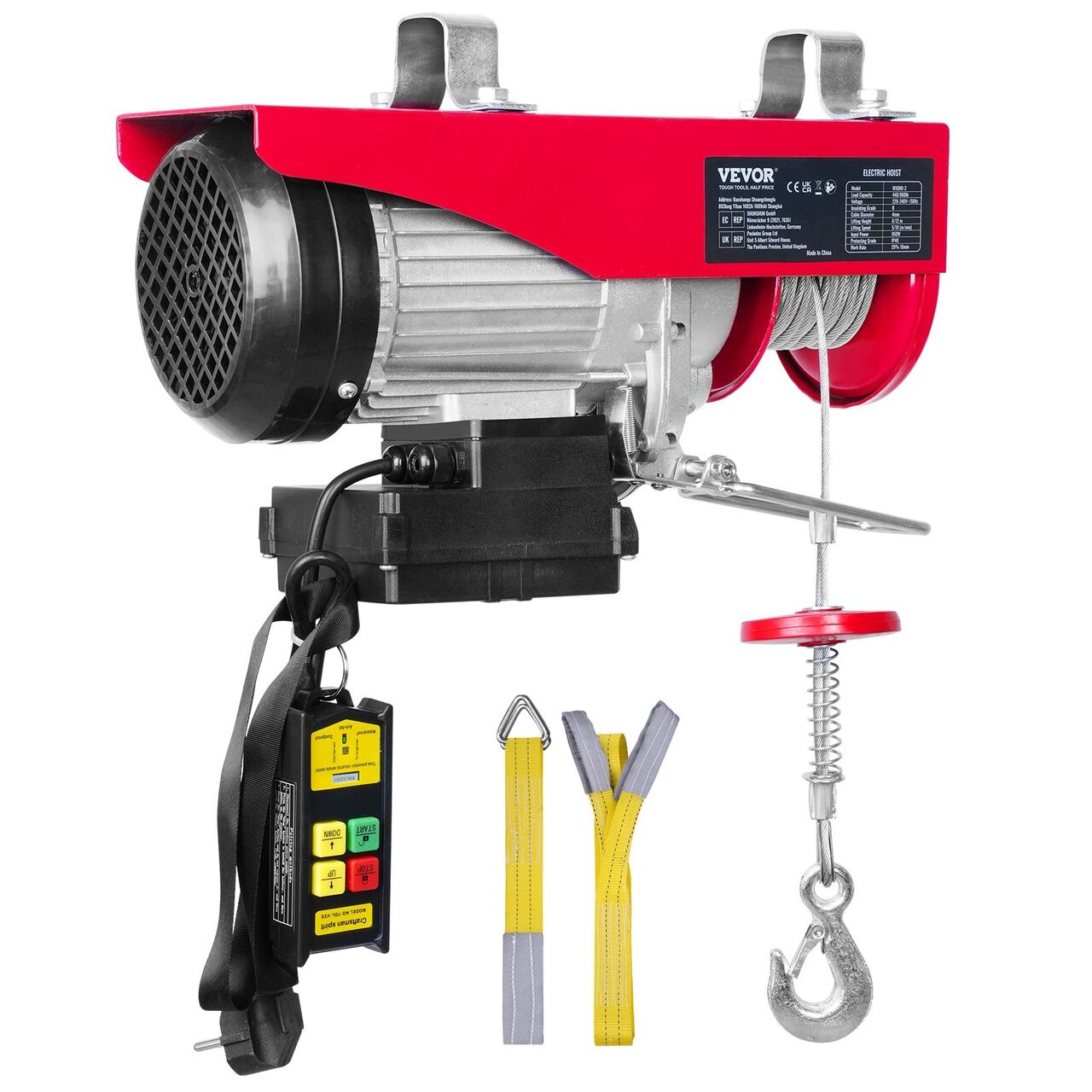Electropalan Vevor 1150 W, Telecomanda WiFi, Inaltime max de ridicare 6 ...