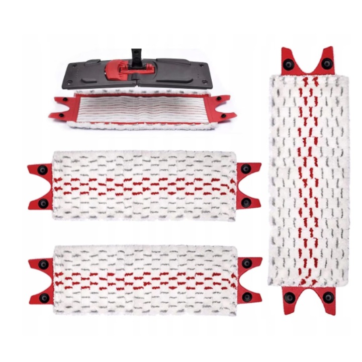 Set 3 Rezerve Mop Plat SUPER TRENDS® Compatibile Vileda Ultramat ...