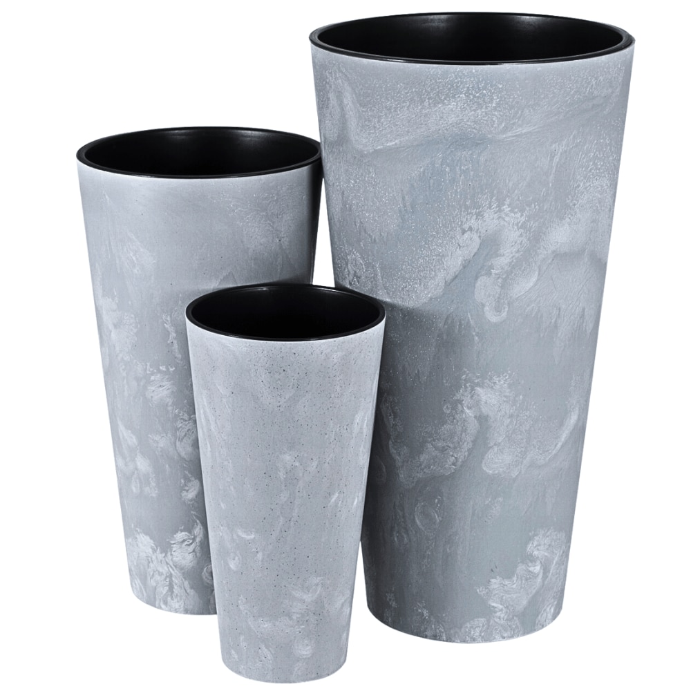 3 db magas edény készlet, Whales Things, 38x47, 6x57, 2cm, szürke - eMAG.hu