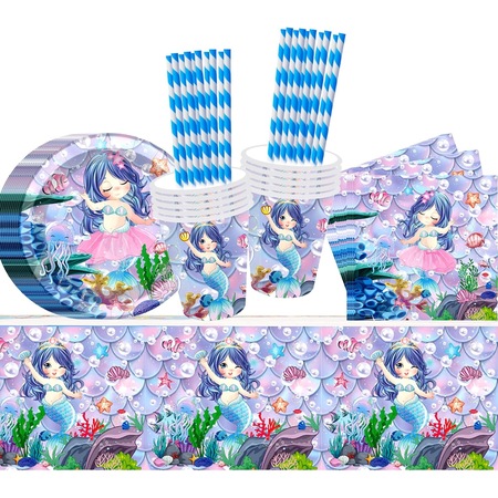 Set de petrecere pentru 16 persoane format din 16 farfurii, o fata de ...