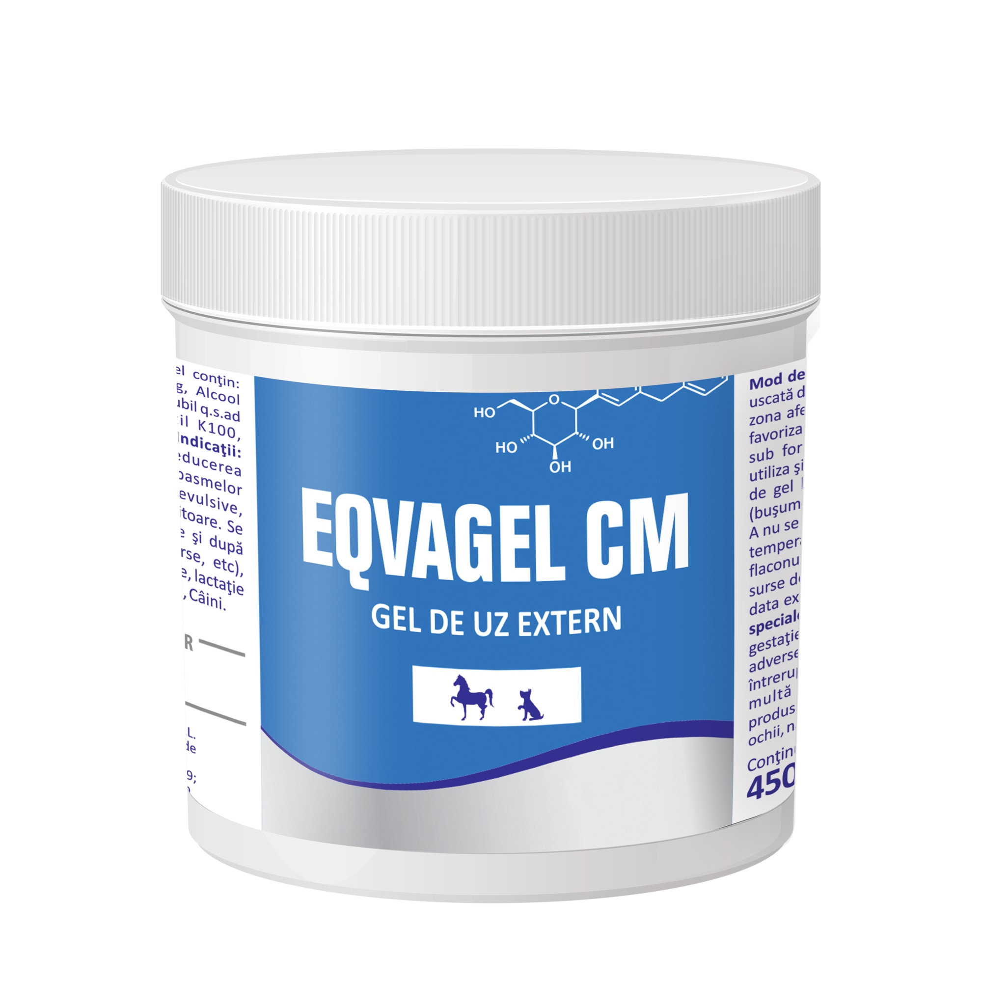 Gel de uz extern pentru cai si caini EQVAGEL CM, 450 gr - eMAG.ro