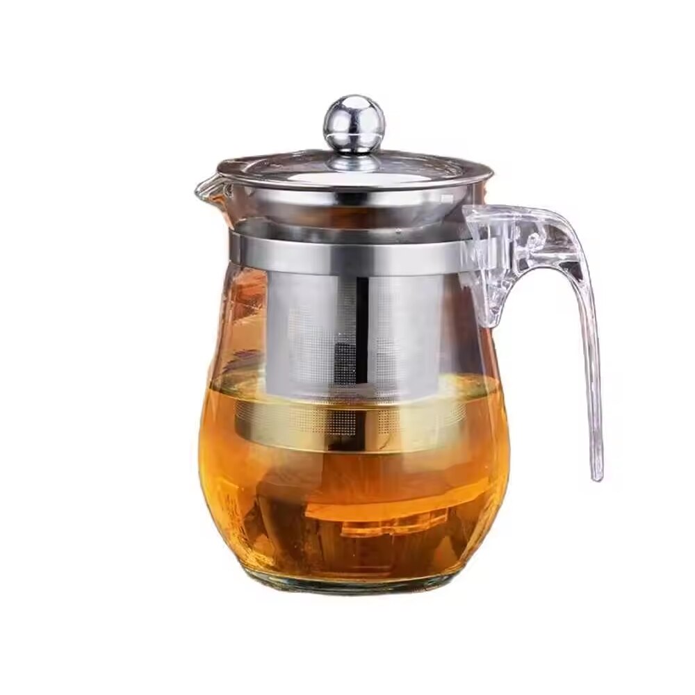 Ceainic cu Infuzor din Sticla si Inox, 500mI ABYZ®™ - eMAG.ro