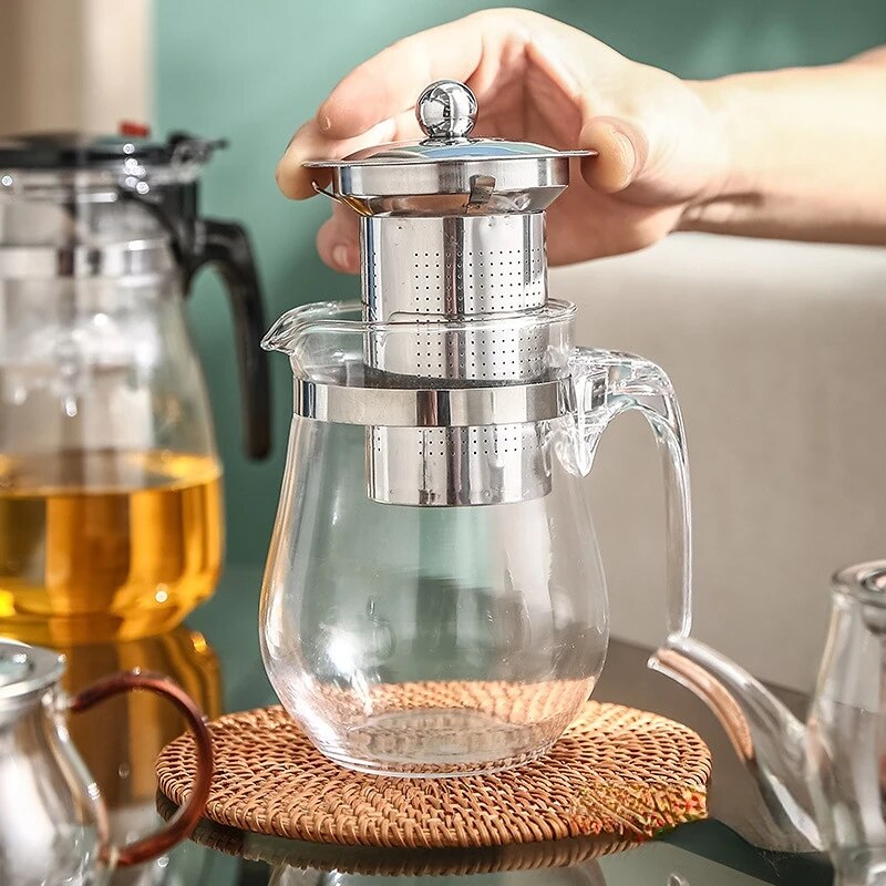 Ceainic cu Infuzor din Sticla si Inox, 500mI ABYZ®™ - eMAG.ro