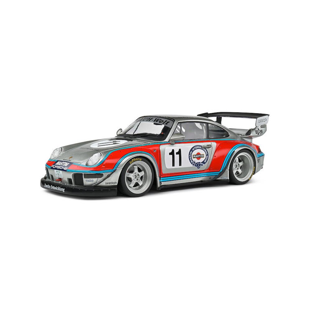 Macheta auto Porsche RWB Bodykit Martini grey 2020, 1:18 Solido - eMAG.ro