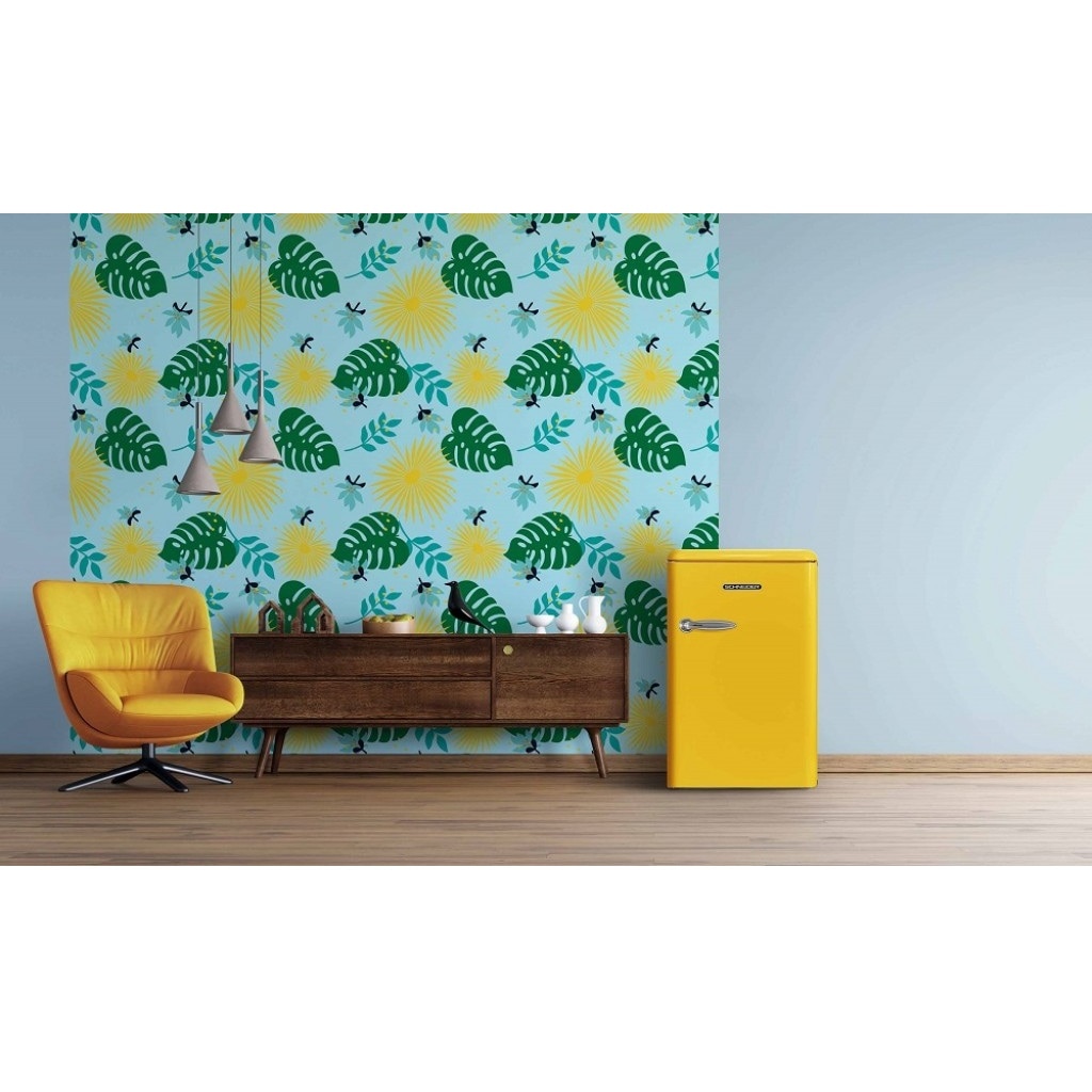 Mini frigider retro Schneider, H 87 cm, volum 109 litri, design vintage ...