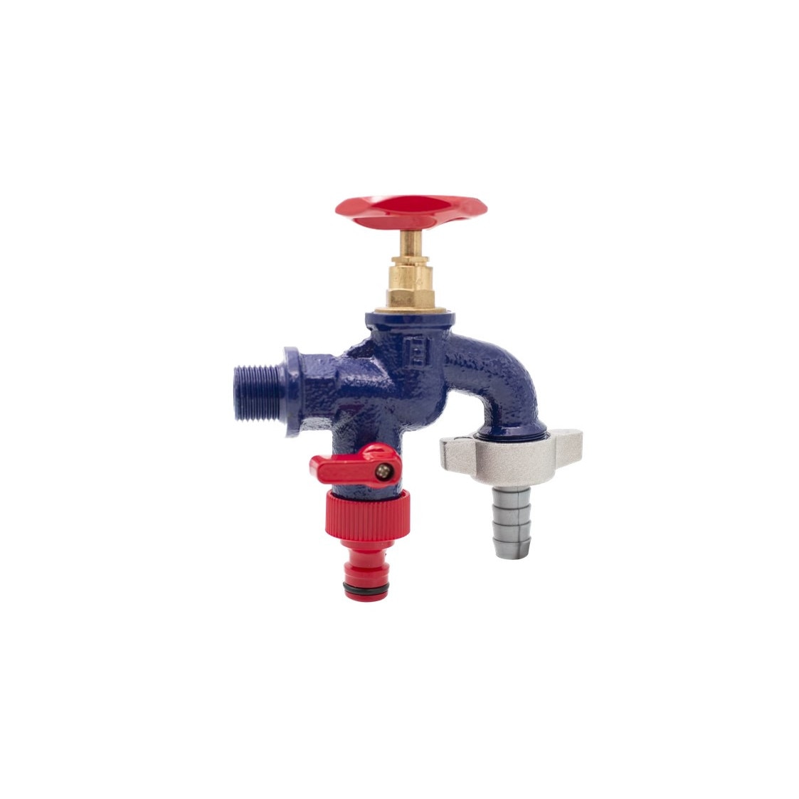 Robinet fonta dublu serviciu cu doua iesiri 3/4 - eMAG.ro