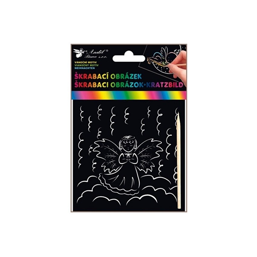 Desen de razuit - ingeras cu lumina, 10 x 15 cm - eMAG.ro