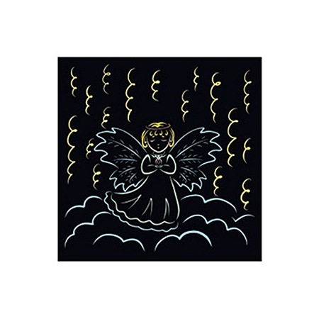 Desen de razuit - ingeras cu lumina, 10 x 15 cm - eMAG.ro