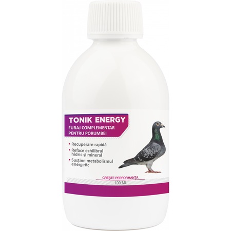 Solutie orala cu minerale, dextroza si aminoacizi pentru porumbei TONIK-ENERGY, 100 ml - eMAG.ro