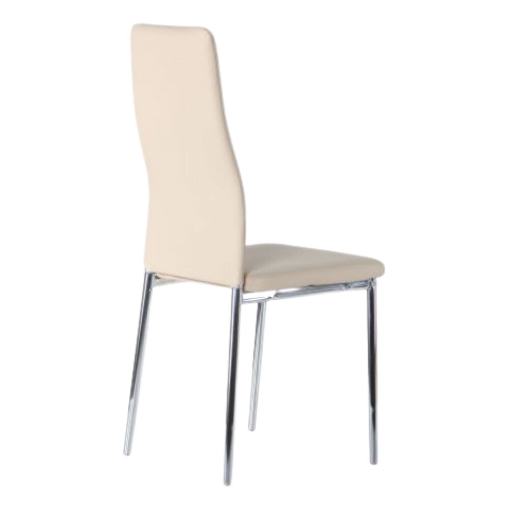 Scaun dining Sicily, piele ecologica N-17, crem - eMAG.ro