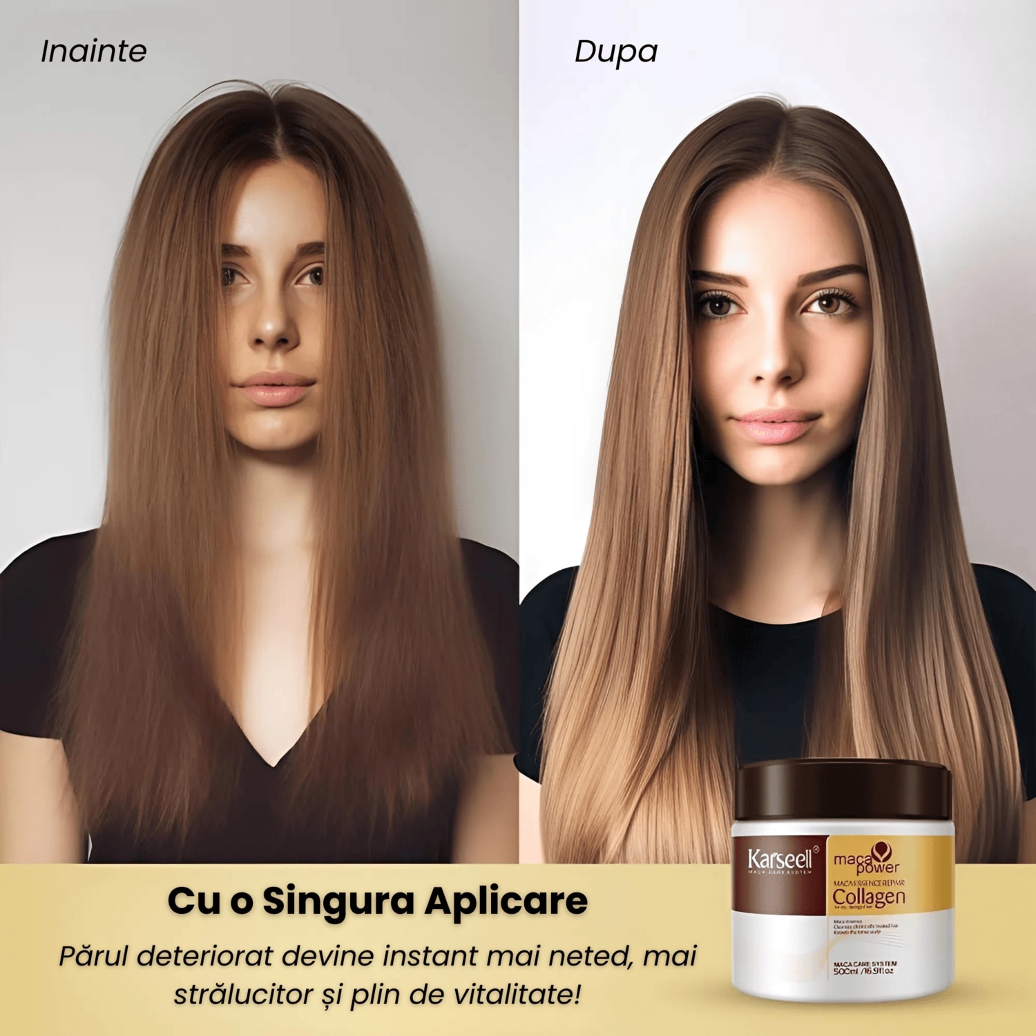 Masca Tratament Par Karseell Collagen, Hidratare Intensiva, Reparare ...