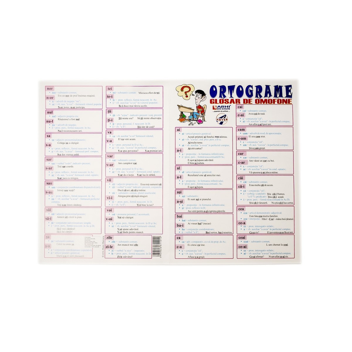 Plansa gramatica A3 - Ortograme - eMAG.ro