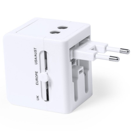 Adaptor Priza Universal EU / UK / USA / AUS, 2 porturi USB-A, 1500W ...