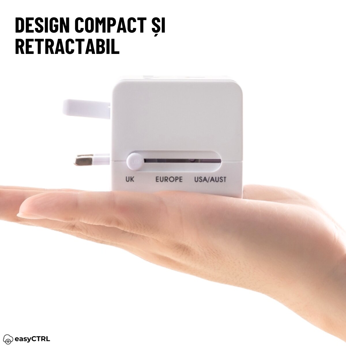 Adaptor Priza Universal EU / UK / USA / AUS, 2 porturi USB-A, 1500W ...