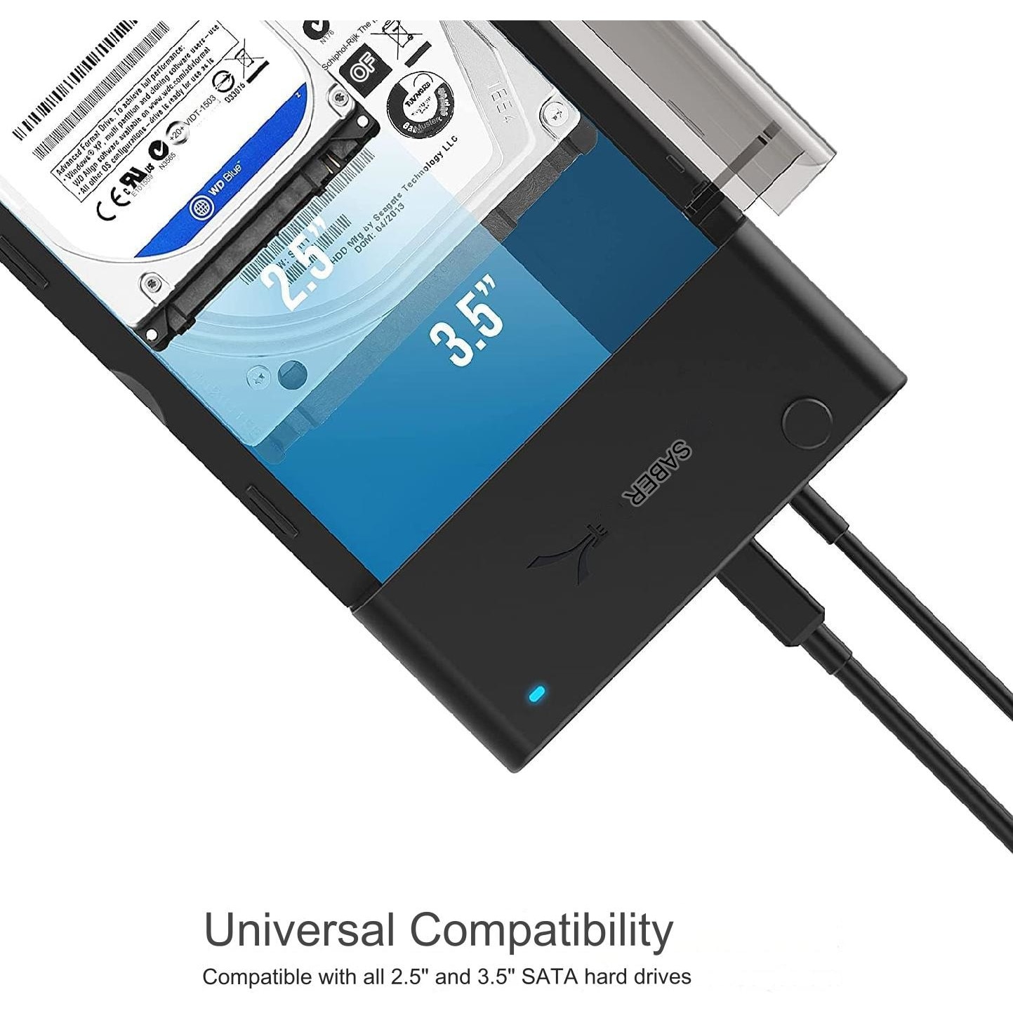 Docking Station, carcasa rack pentru HDD/SSD extern, 2.5-3.5 inch, SATA ...