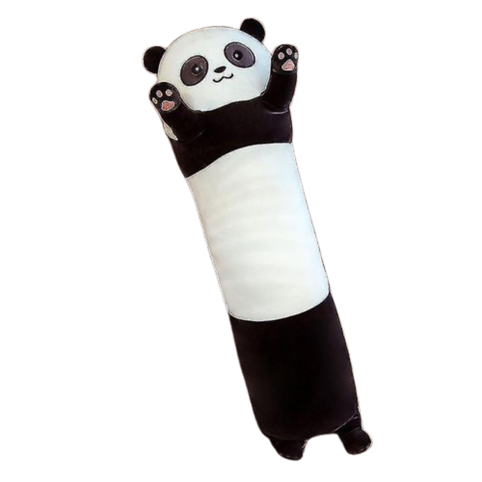 Perna Urs Panda de plus, 110 cm, Alb/Negru - eMAG.ro