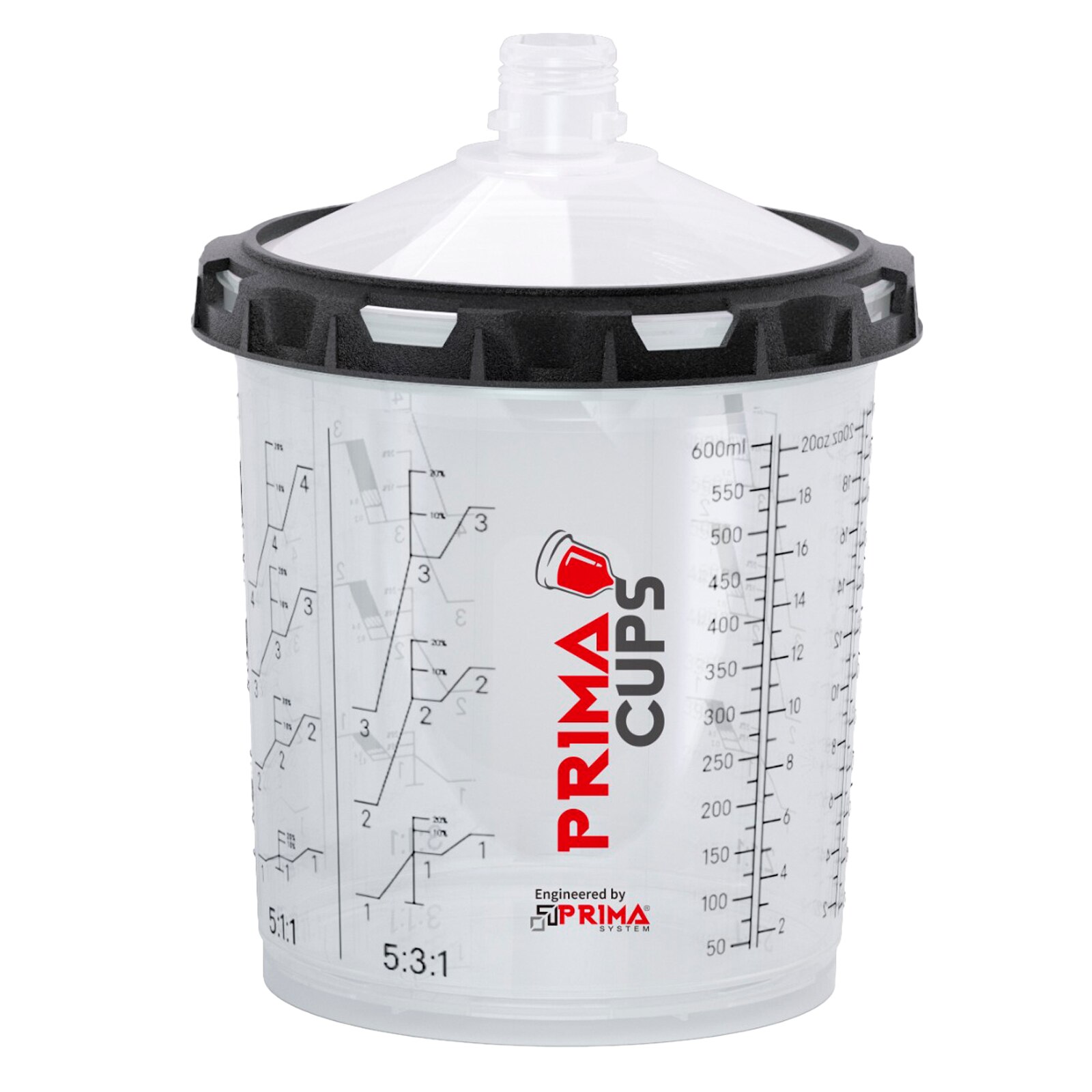 Set 50 de pahare de mixare, Prima Cups, 125 microni, 600 ml - eMAG.ro