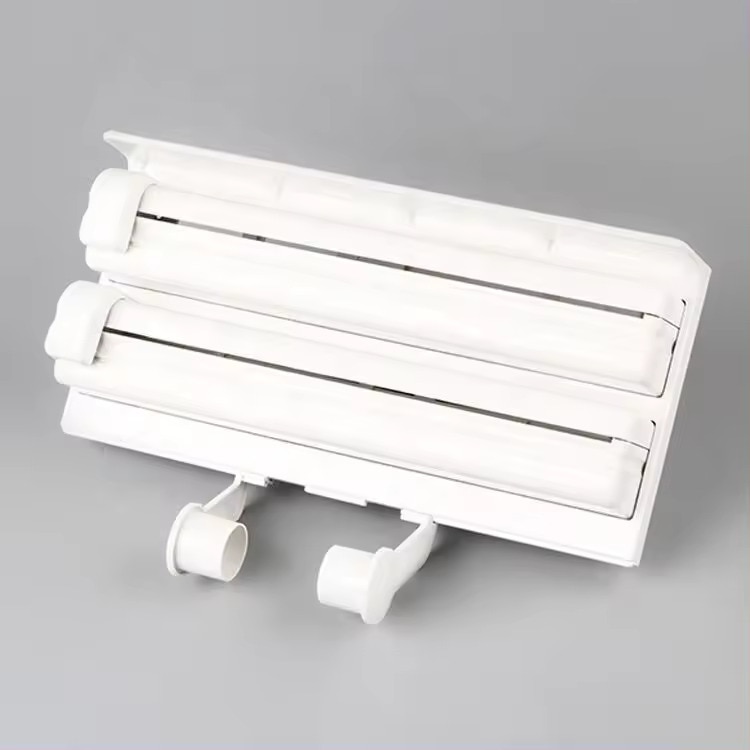 Suport Triplu pentru Rolele de Bucatarie, Plastic, Alb - eMAG.ro